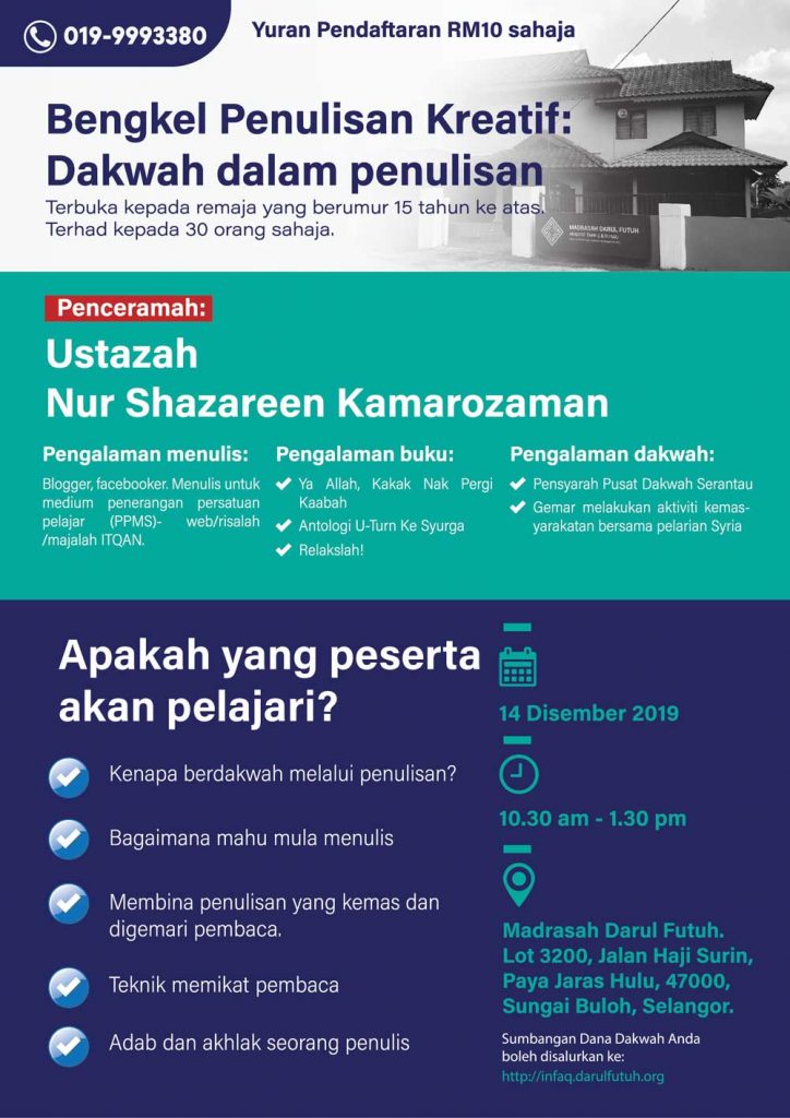 Bengkel Penulisan Kreatif – Darul Futuh